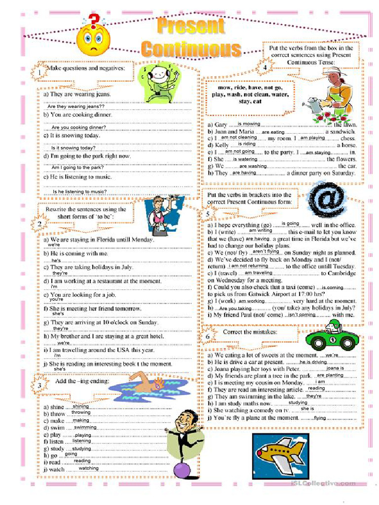 Present continuos | PDF