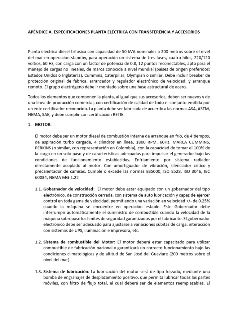 Gener Adores | PDF | Generador eléctrico | Motores