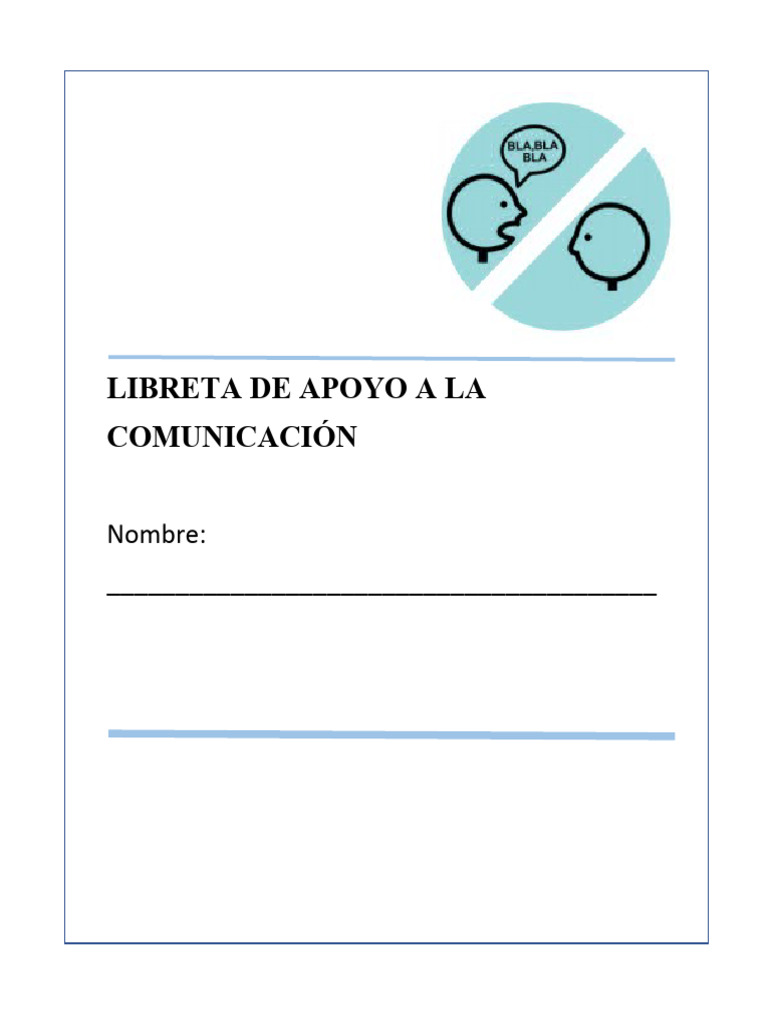 Libreta de Apoyo a la Comunicación | PDF
