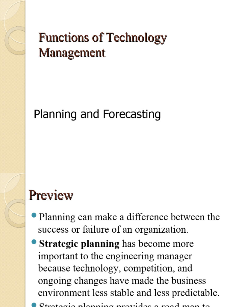 2 1 Planning and Forecasting (Revised) v1.7 | PDF | Forecasting | Goal
