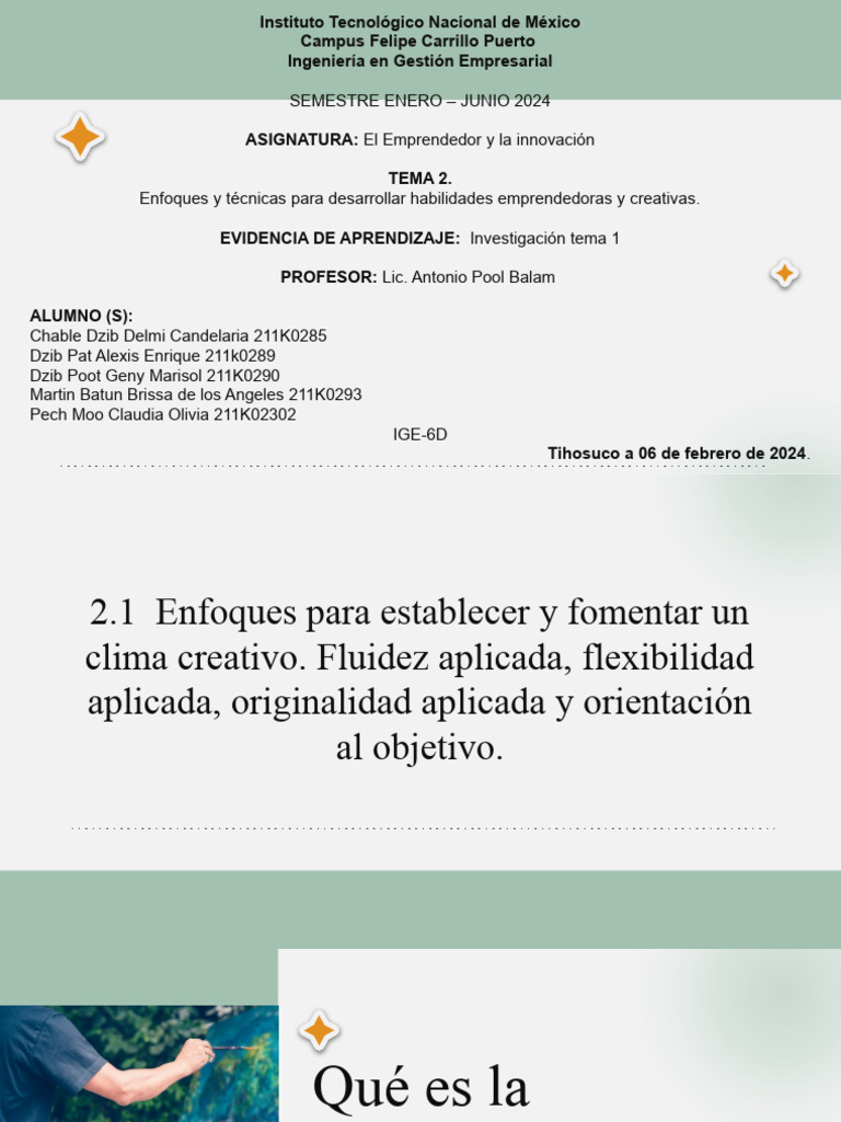 Exposicion - Tema 2 | PDF | Pensamiento | Creatividad