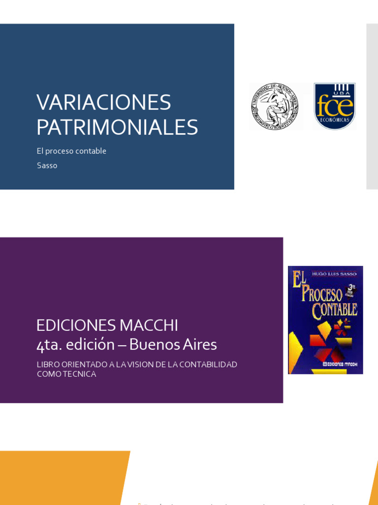 Variaciones Patrimoniales | PDF | Contabilidad | Economias