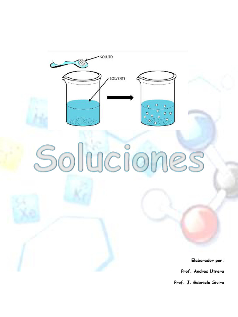Guía de Soluciones. | PDF | Concentración | Materiales