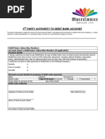 MTC Direct Debit Payment Instruction | PDF | Payments | Banks