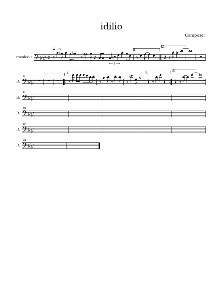 Idilio Trombón 1 | PDF