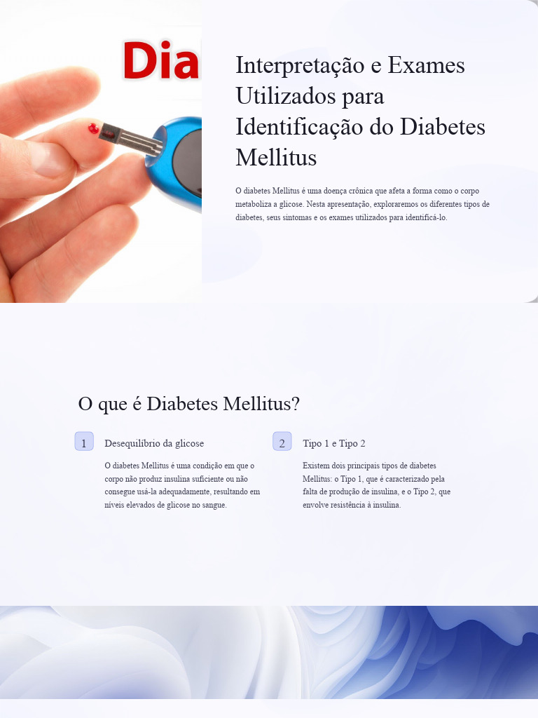 Interpretacao e Exames Utilizados para Identificacao Do Diabetes ...