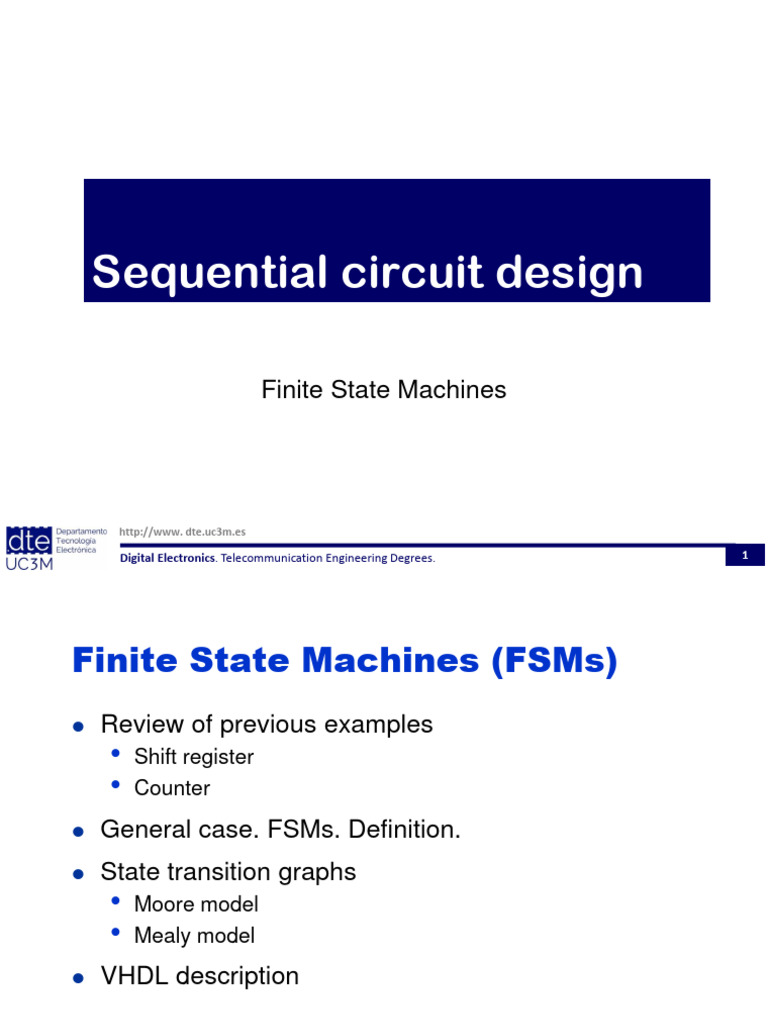 4-Finite State Machines ED 20 21 | PDF | Theoretical Computer Science | Computer Science
