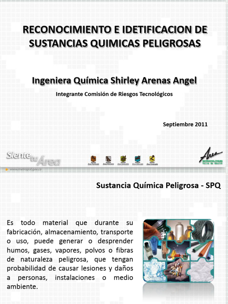 Reconocimiento e Idetificacion de Sustancias Quimicas Peligrosas | PDF | Combustibles | Agua