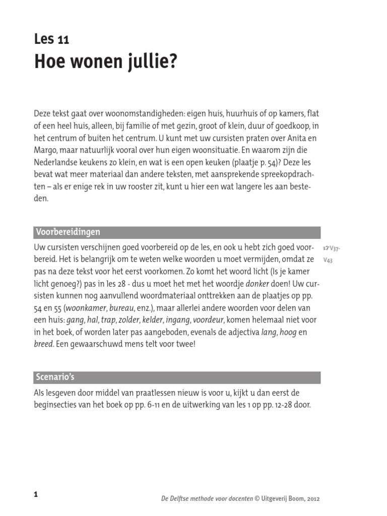 A1 - A2 Lessen 11 Tot 42 Boek PDF | PDF
