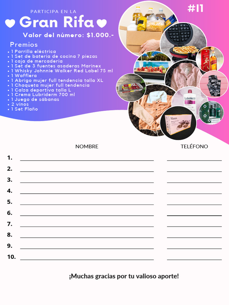 Sorteo de regalos: participa hasta el 10 de diciembre | PDF