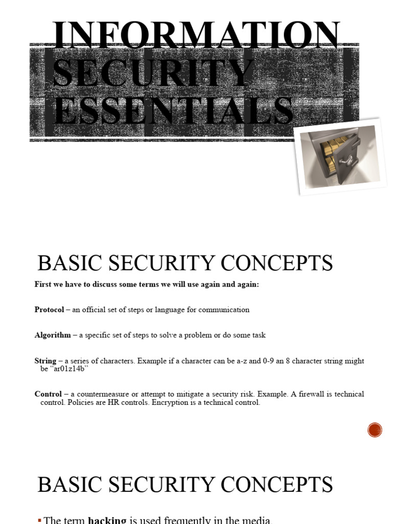 Information Security Essentials | PDF | Security | Computer Security