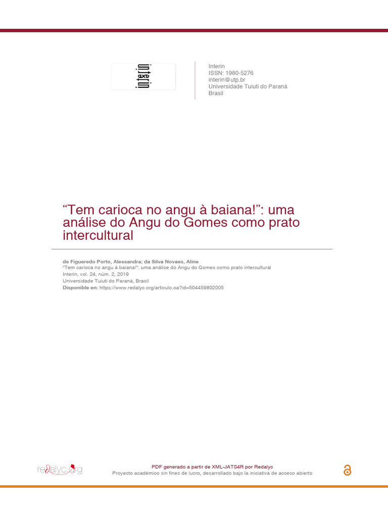 Angu Do Gomes | PDF | Escravidão | Rio de Janeiro