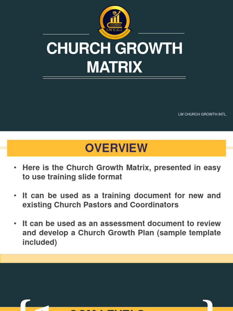 8099831836church Growth Matrix (Levels 1-8) | PDF