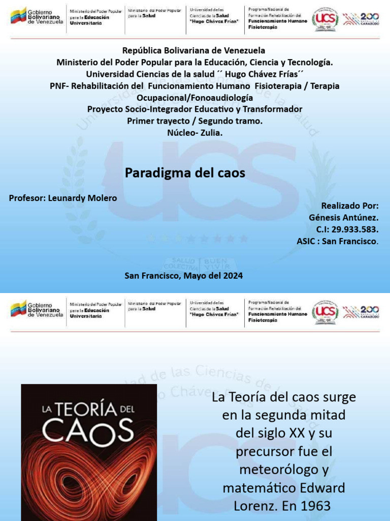 Teoria Del Caos | PDF | Ciencias sociales | Filosofía