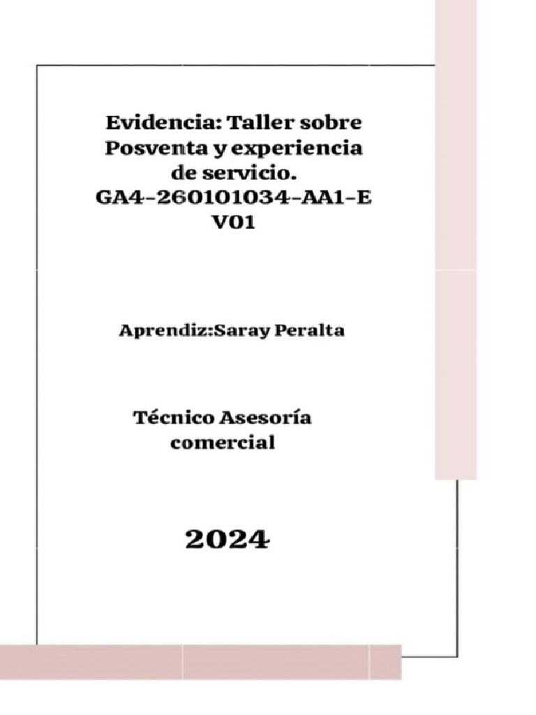 Taller Sobre Posventa | PDF