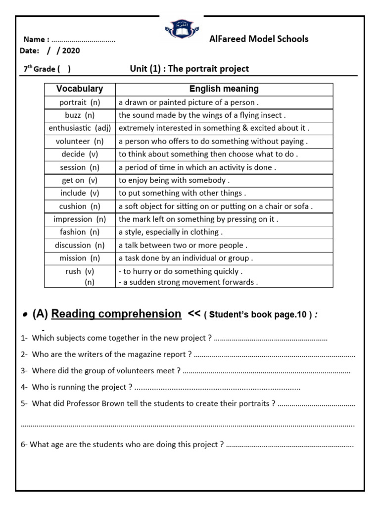 Unit 1 7th grade | PDF