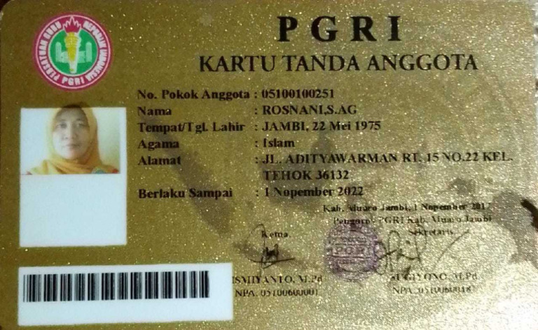 Kartu PGRI | PDF