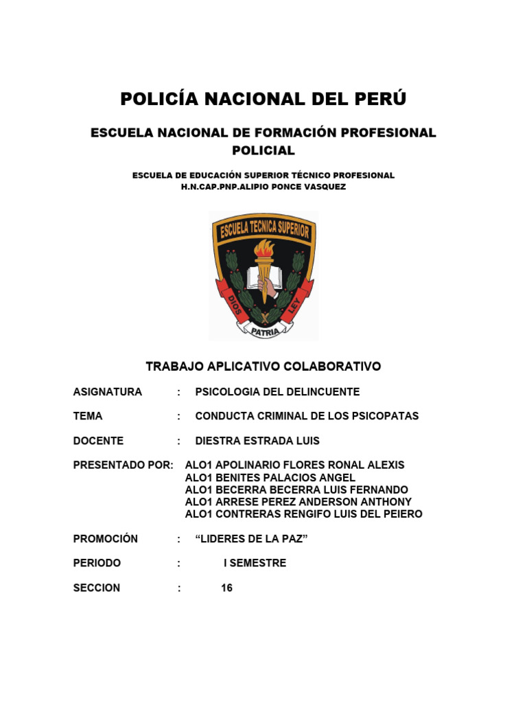 Tipos de Psicopatas | PDF | Psicopatía | Criminología Tipos de Psicopatas | PDF | Psicopatía | Criminología