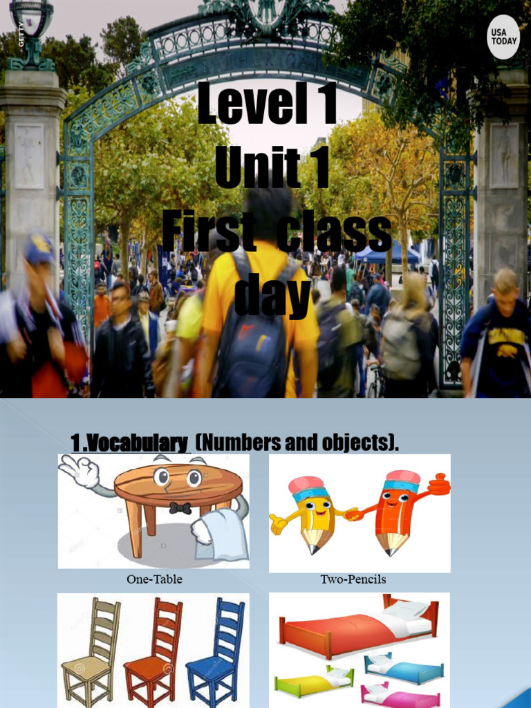 Level 1-Unit 1 | PDF | English Grammar | Linguistic Typology