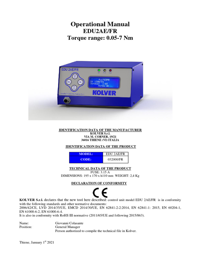 Torque Control Unit Guide | PDF | Power Supply | Electrical Engineering