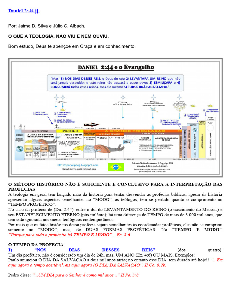 Daniel 2 | PDF | O Reino de Deus | Jesus
