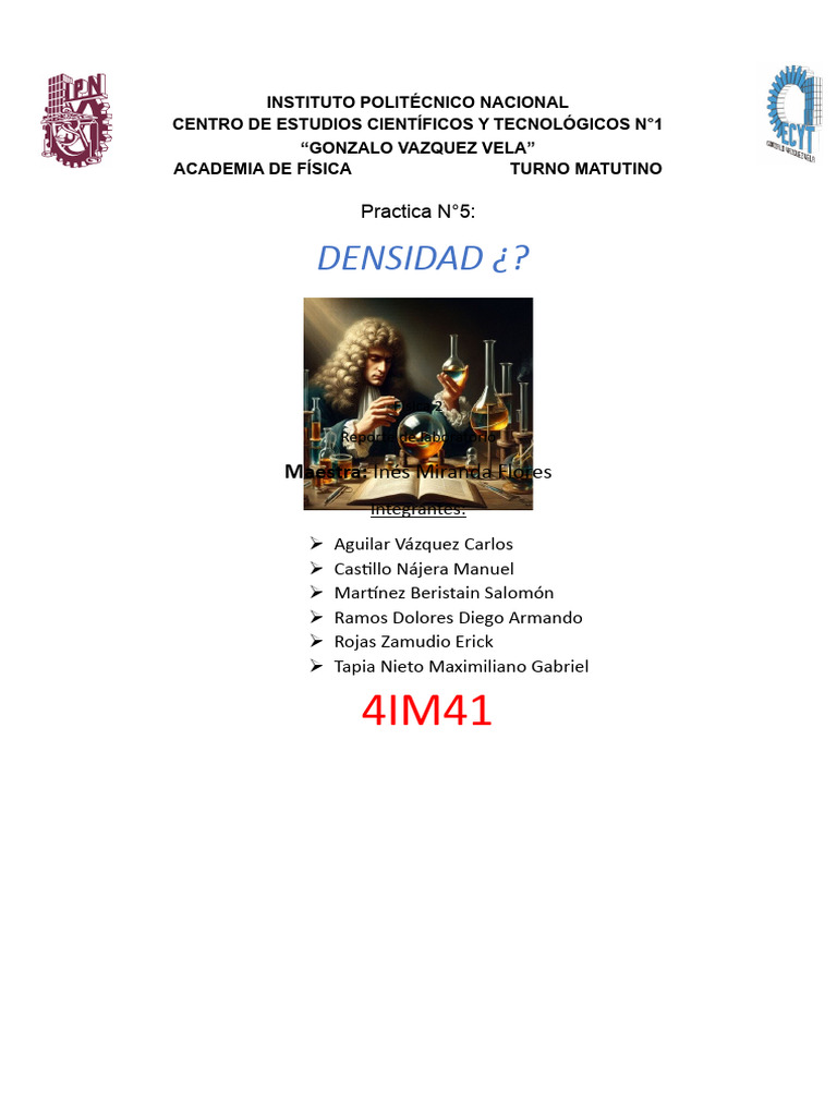 Practica Densidad Fisica II | PDF | Gases | Densidad