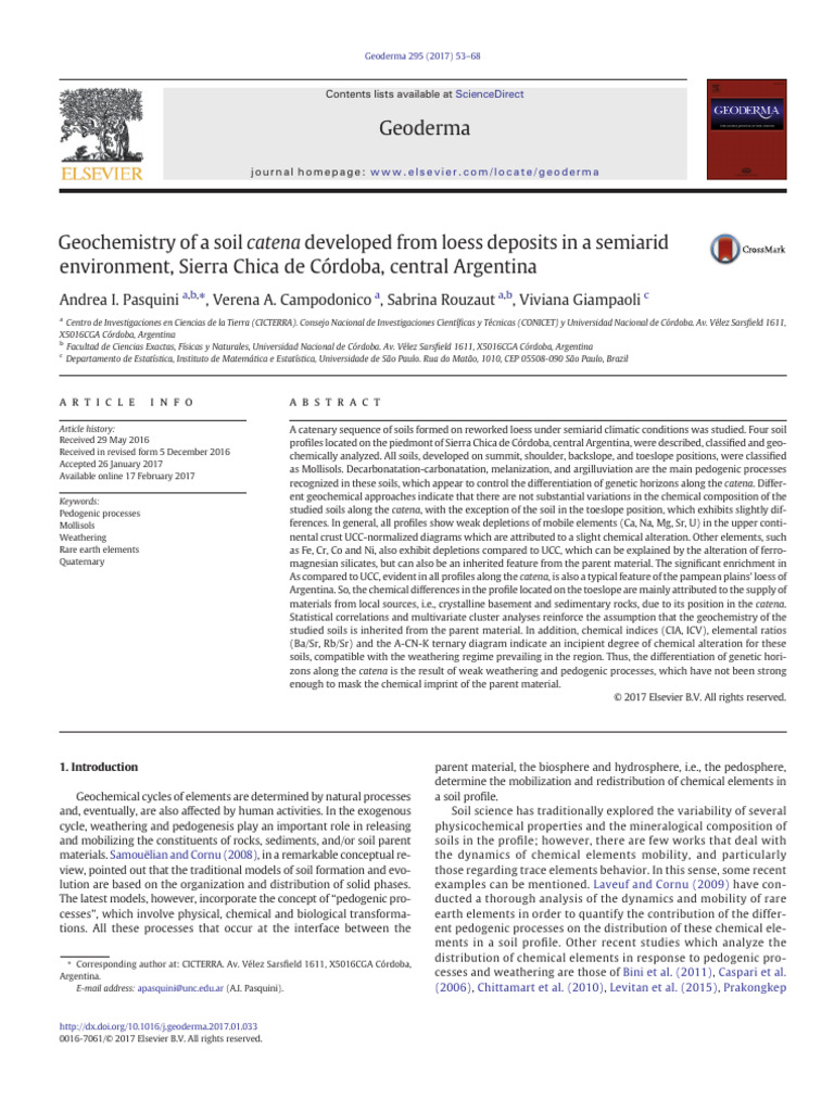 Soil Catena | PDF | Soil | Rock (Geology)