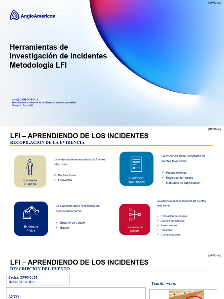 2024.05.23 - LFI - NM Caída de Balon de CO2 en La Vía (Rev 01) | PDF | Camión | Ingeniería