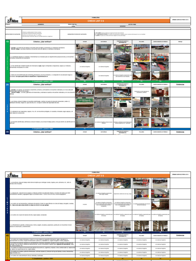 EVIDENCIAS TABLERO 5S - EXCEL DE SEGUIMIENTO ABRIL | PDF