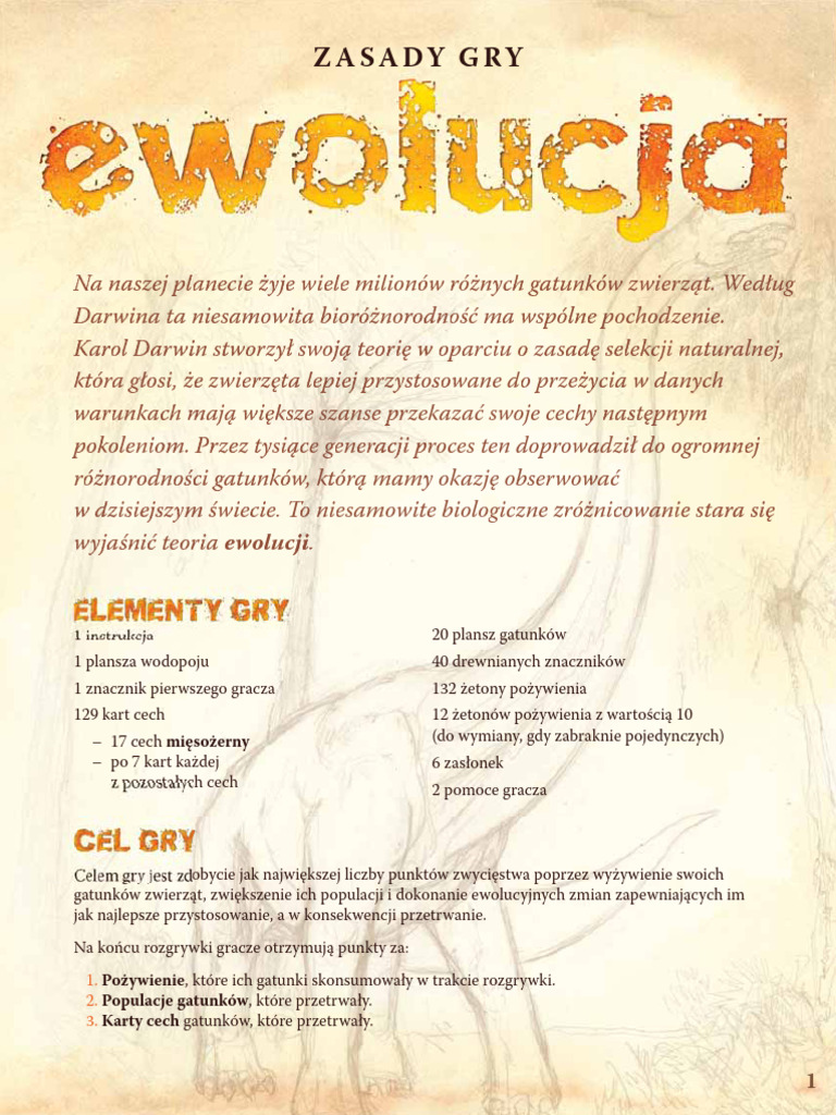 EWOLUCJA Instrukcja 2017 | PDF