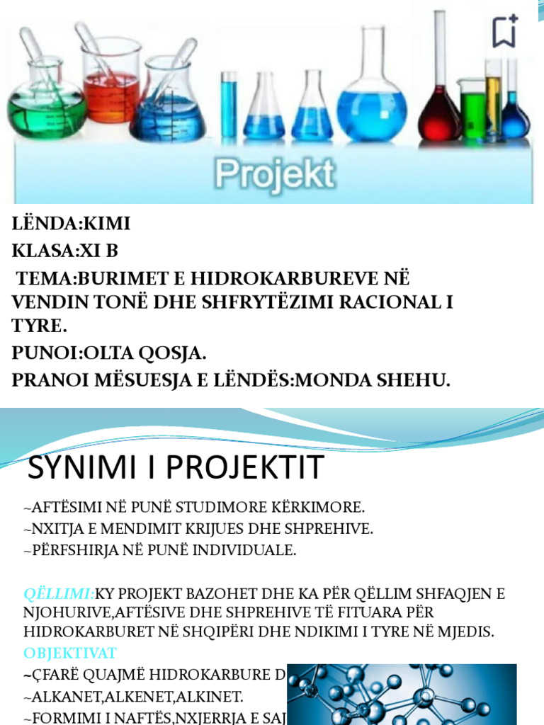 Projekti I Kimisë | PDF