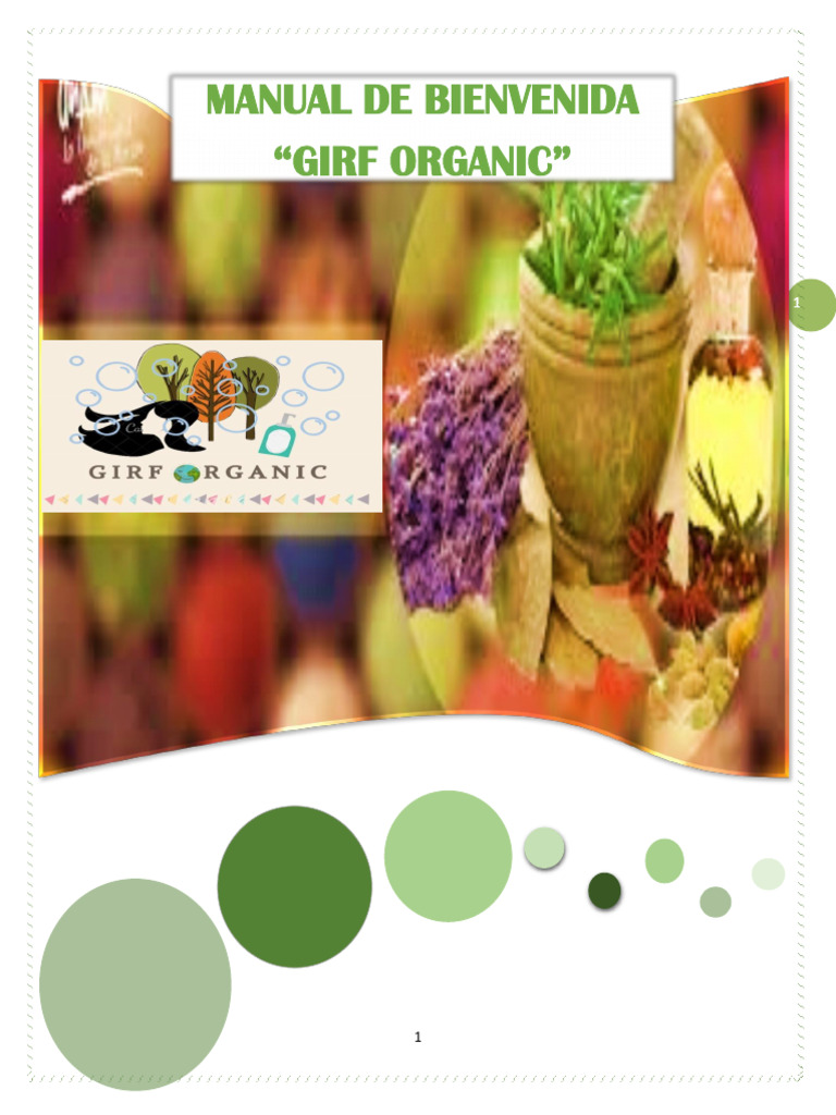Manual de Bienvenida GIRF ORGANIC | PDF | Calidad (comercial) | Tiempo ...
