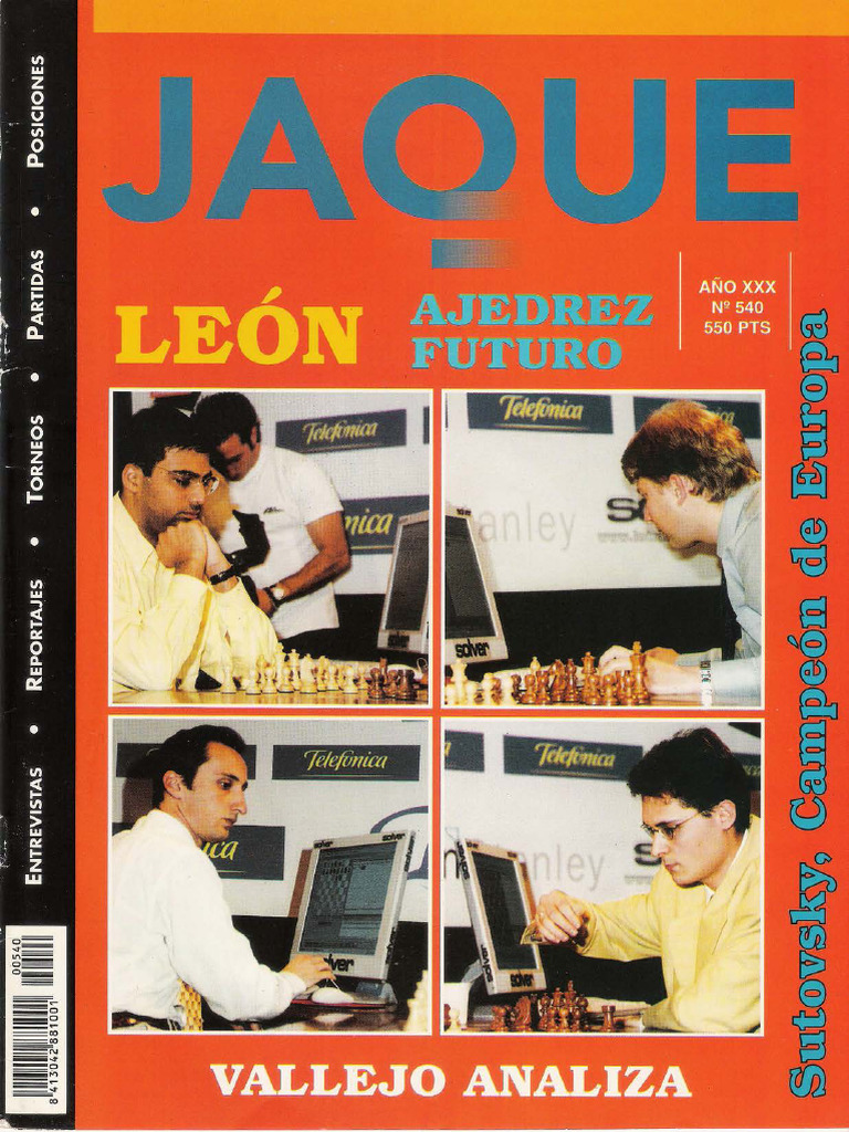 Revista Jaque No. 540 | PDF | Grandes maestros de ajedrez | Juegos de mesa tradicionales