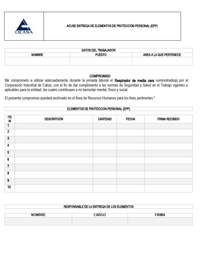 Carta Compromiso EPP | PDF