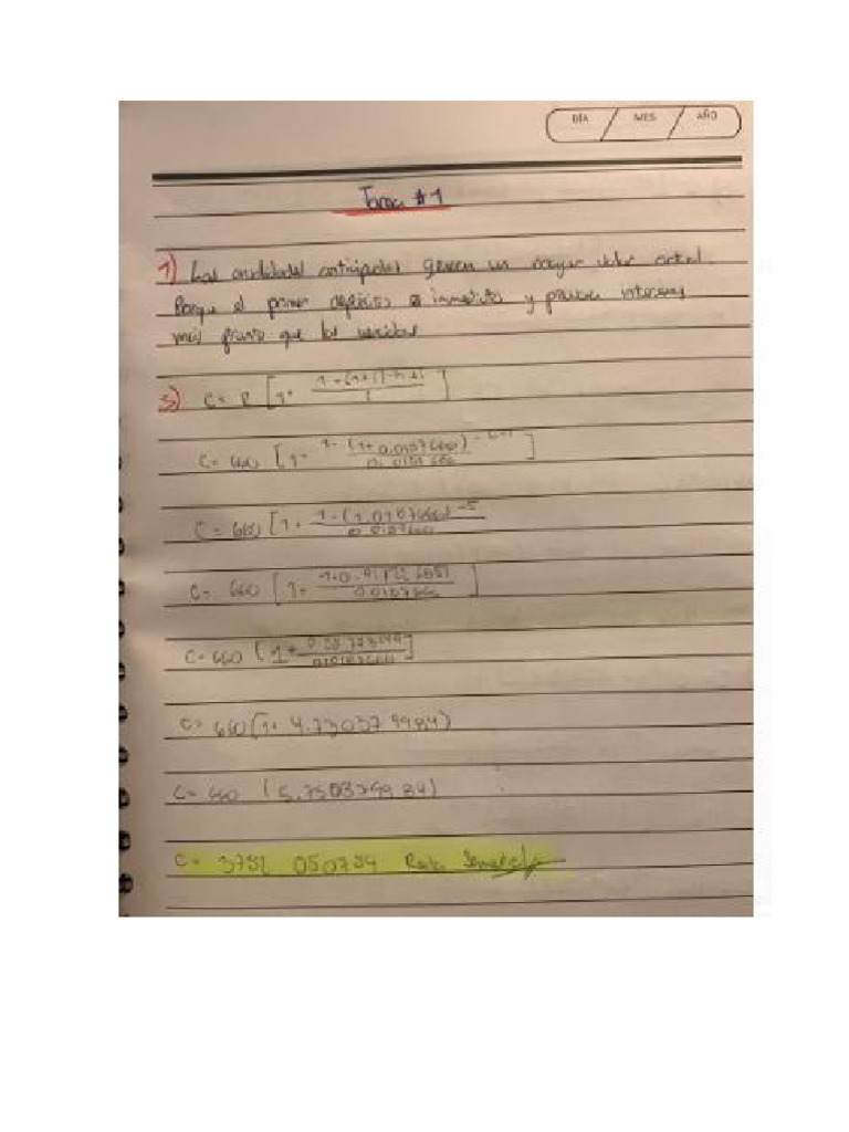 Tarea 1 Matematica Aplicada 1 | PDF