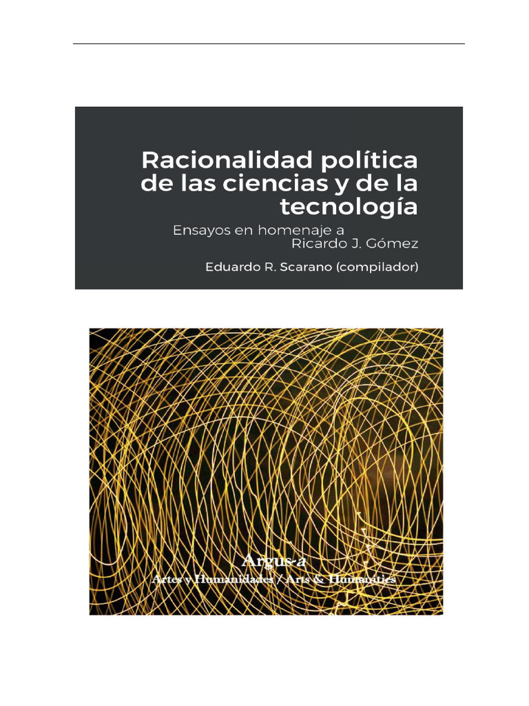 Racionalidad Politica de La Ciencia Y La Tecnologia | PDF | Epistemología | Conocimiento