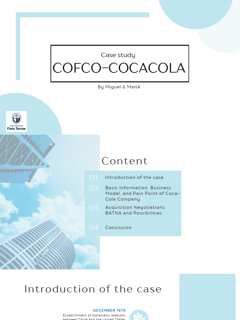 Case Study Cocacola Cofco 2 | PDF | Coca Cola | Business Economics