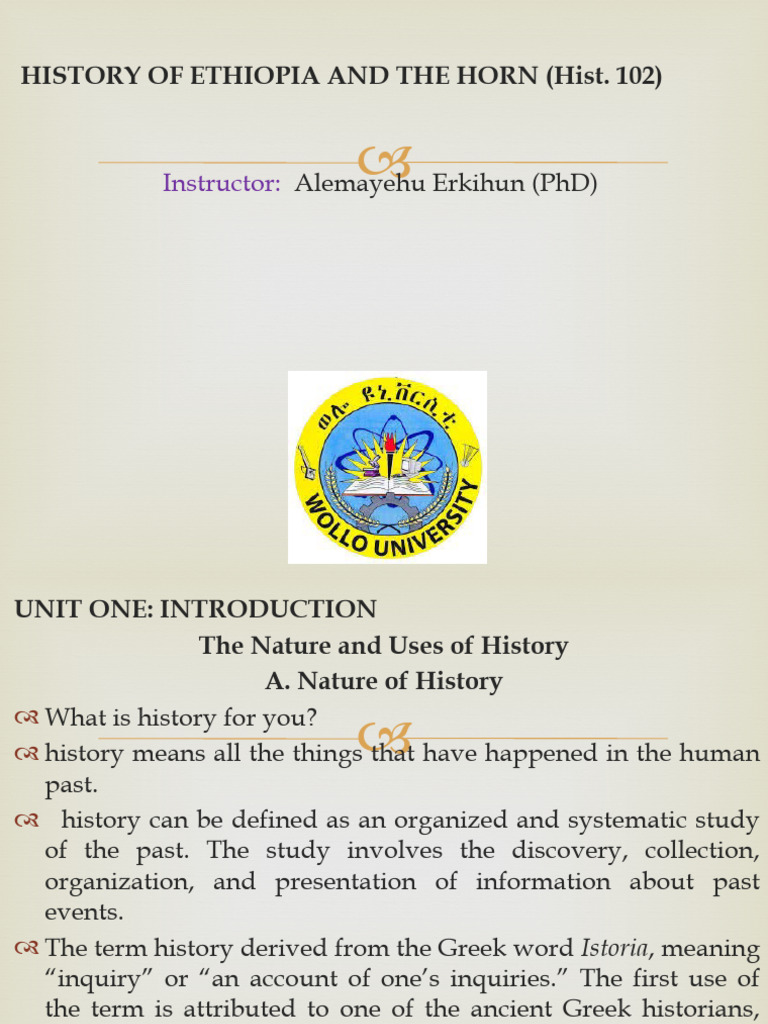 Hist 102-1 | PDF | Horn Of Africa | Ethiopia