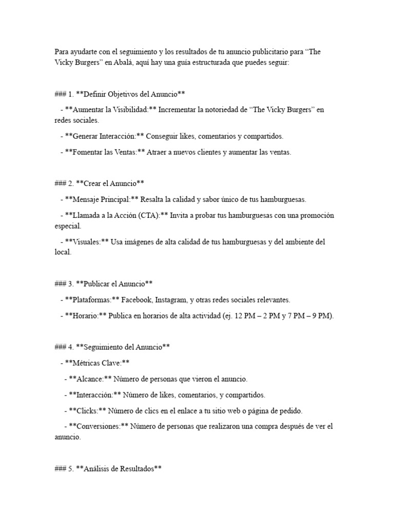 Guía de Anuncios para The Vicky Burgers | PDF | Red mundial | Internet ...