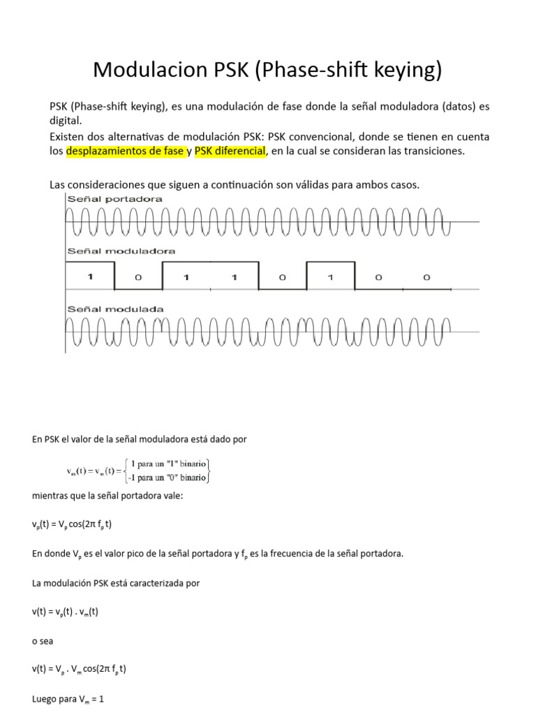 Modulacion_PSK_Phase_shift_keying_EXPO | Descargar gratis PDF ...