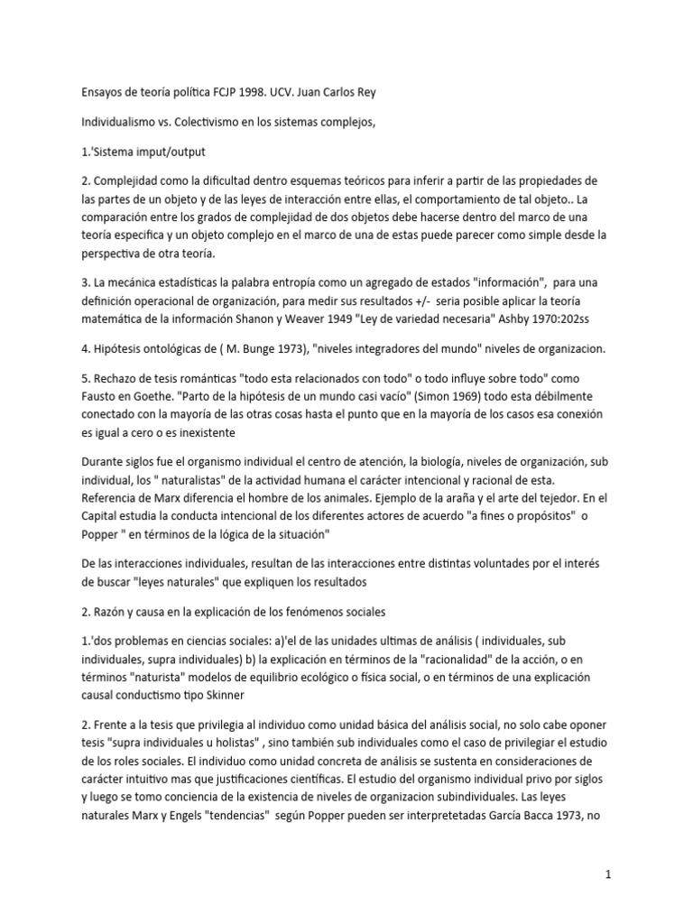 Ensayos de Teor | PDF | Racionalidad | Holismo