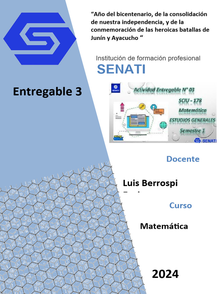 Actividad Entregable 03 de Matematicafafggagaaga | PDF | Mecanizado