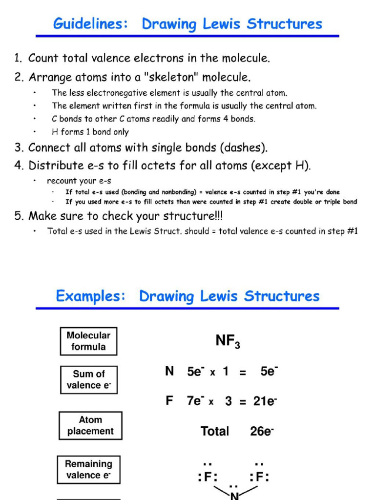 Lewis Structure (2) | PDF
