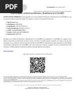 Registro SADER: Acuse de María Lucía Vega | PDF