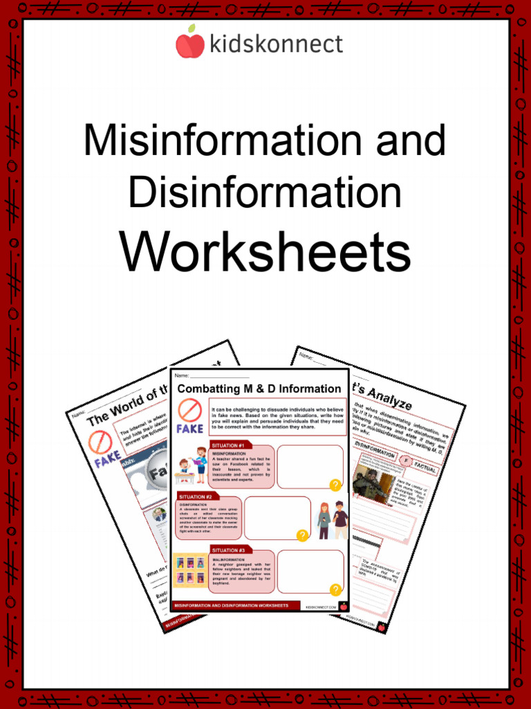 Misinformation and Disinformation Worksheets Sample | PDF | Human ...