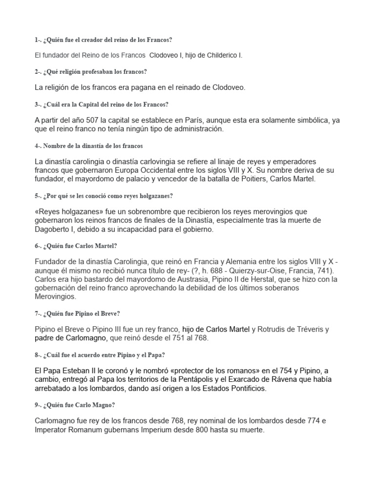 Reino de Los Francos | PDF | Francos | Carlomagno