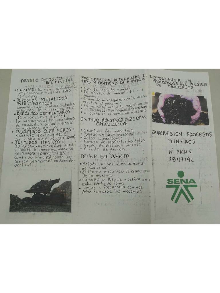 plegable muestreo de carbon Luis chona | PDF