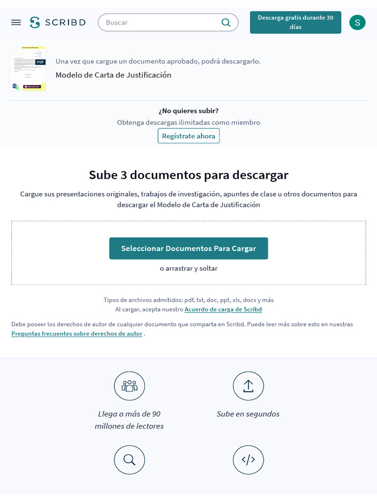 Cargar Un Documento - Escribir | PDF | Scribd | Facebook