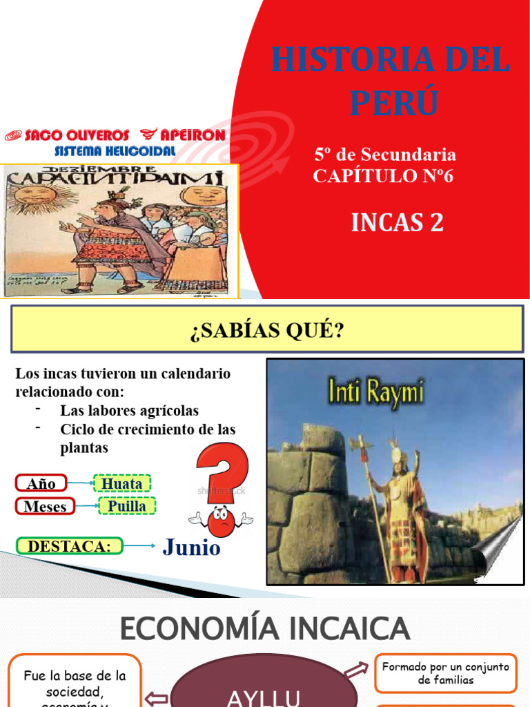 CAPÍTULO_6_Los incas, economía y religión | Descargar gratis PDF | Imperio Inca | Pueblos ...