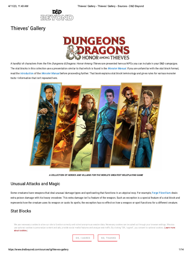 D&D movie statblocks | PDF